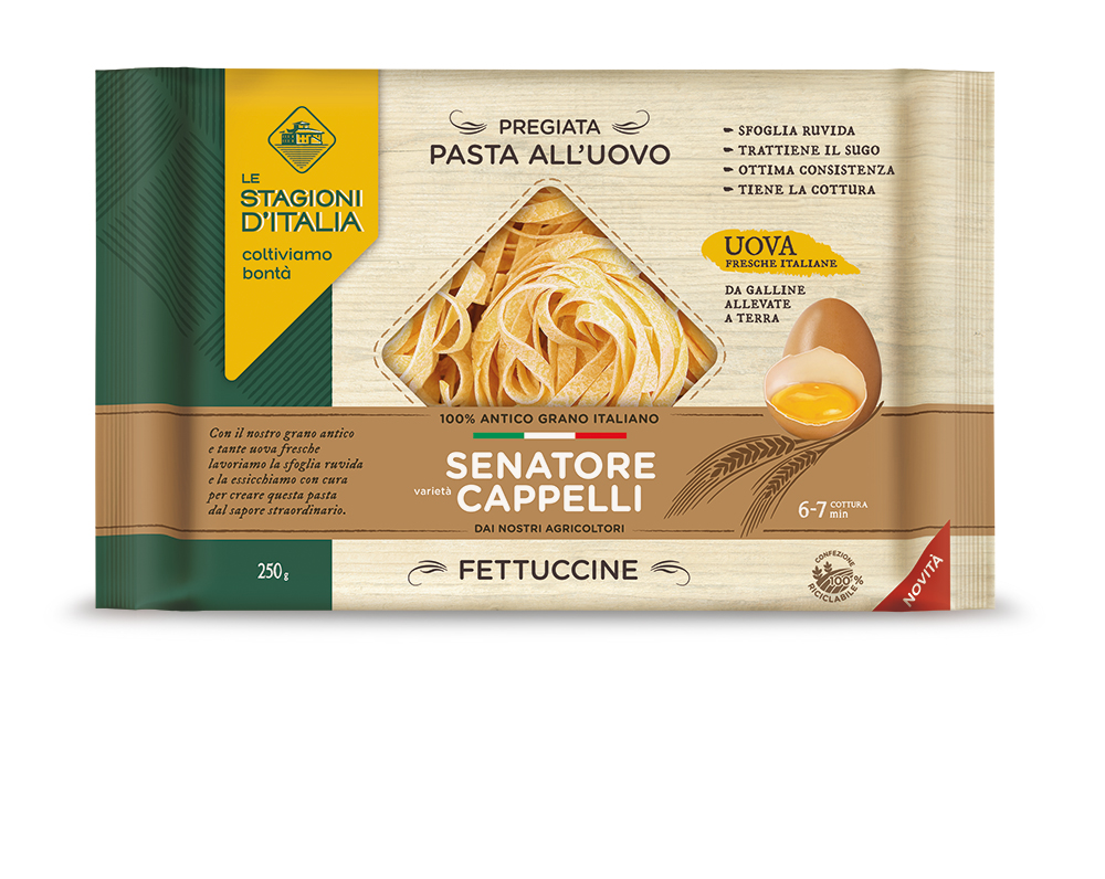 Nuova Linea Pasta all'Uovo Senatore Cappelli - Le Stagioni d'Italia ...